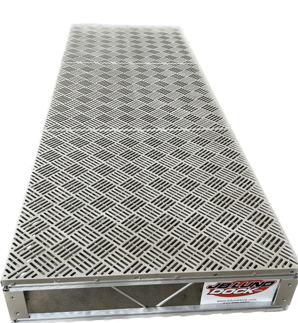 JB LUND 4x16 Wheel End Dock Tan Decking | AWAKEN Marine and PowerSports